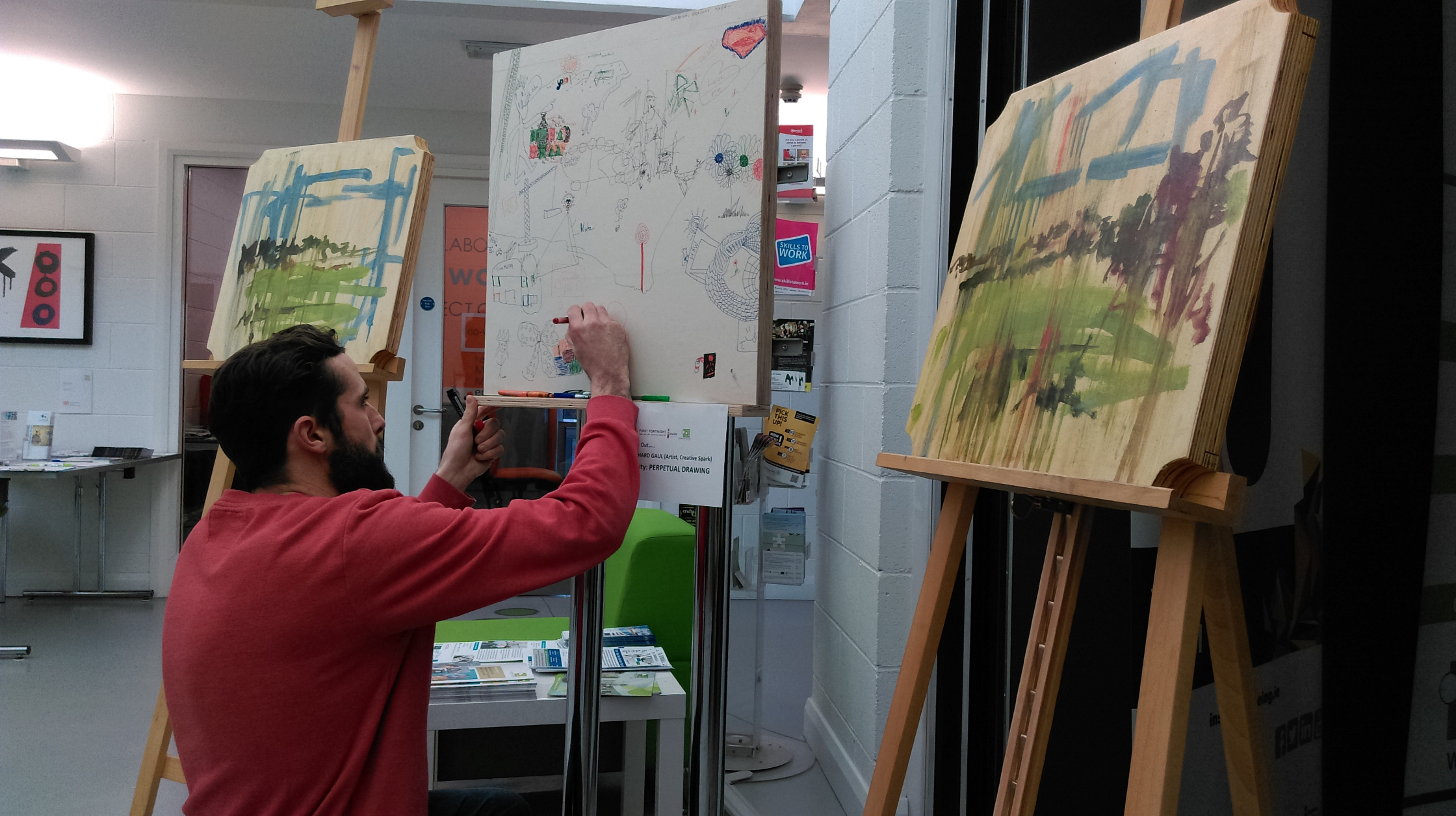 Perpetual Drawing + 2 Landscapes